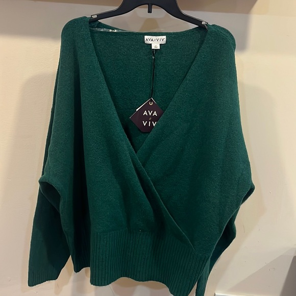 Ava & Viv | Sweaters | Ava And Viv Green Sweater | Poshmark